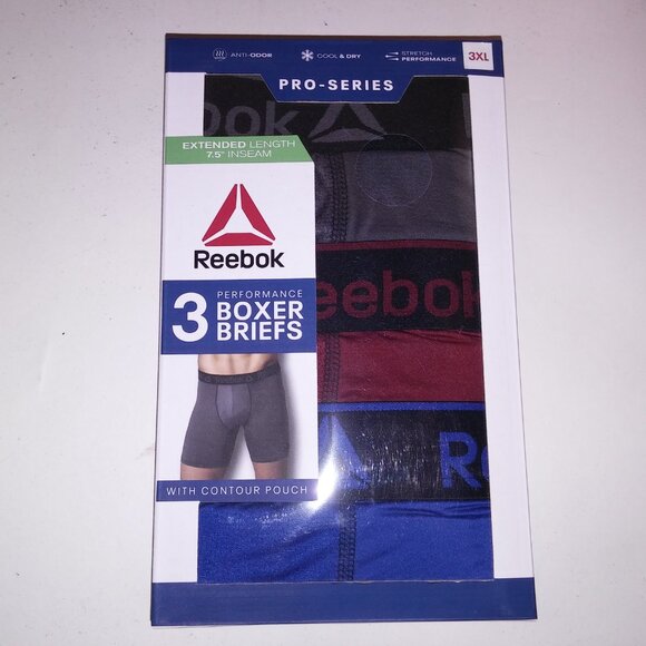Reebok | Underwear & Socks | Reebok Underwear Mens Boxer Briefs 3 Pack ...
